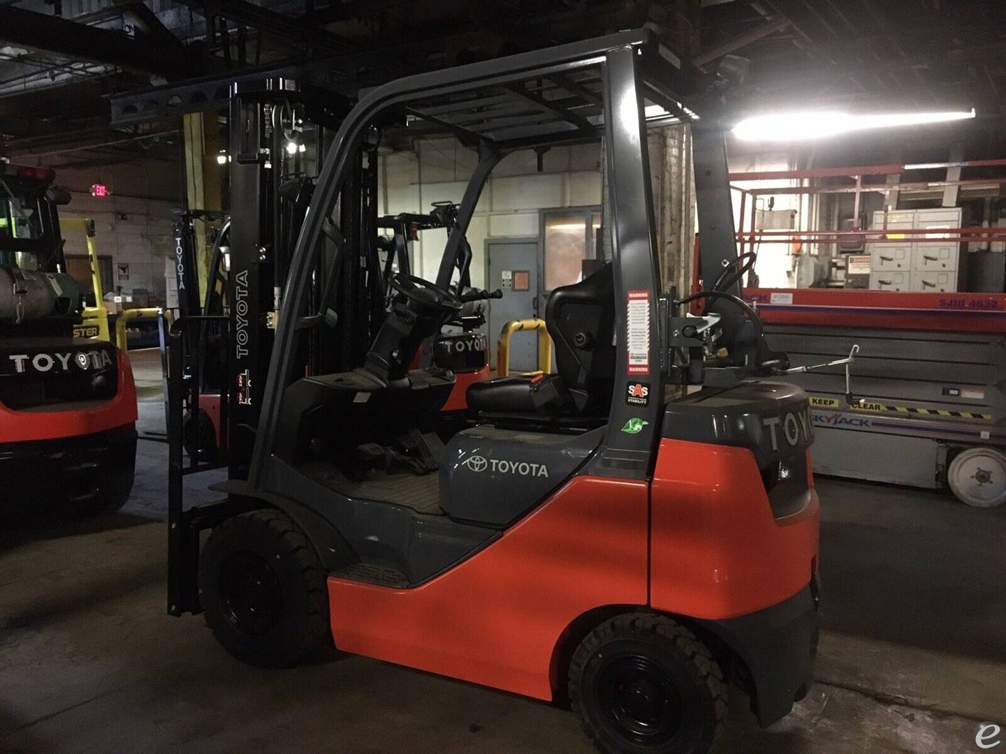 2019 LP Gas Toyota 8FGU18 Pneumatic Tire 4 Wheel Sit Down