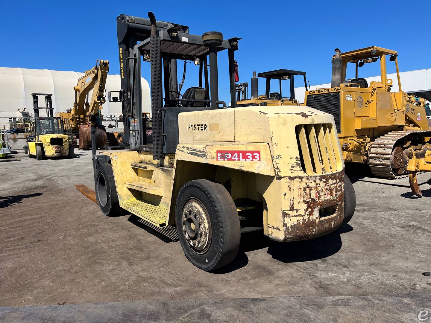 2001 Diesel Hyster H280xl Pneumatic Tire 4 Wheel Sit Down