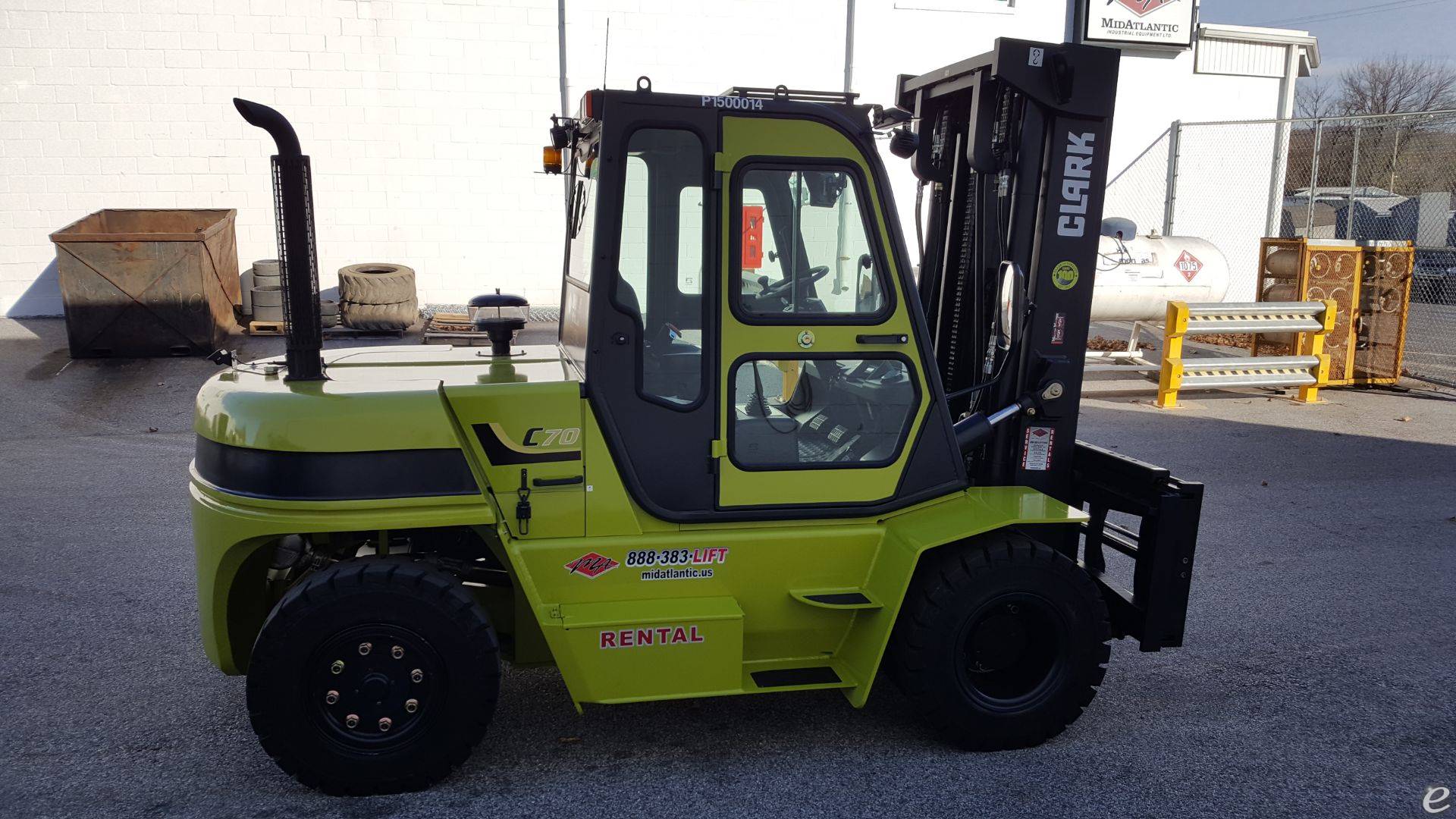 2019 Diesel Clark Pneumatic Tire 4 Wheel Sit Down | Eliftruck