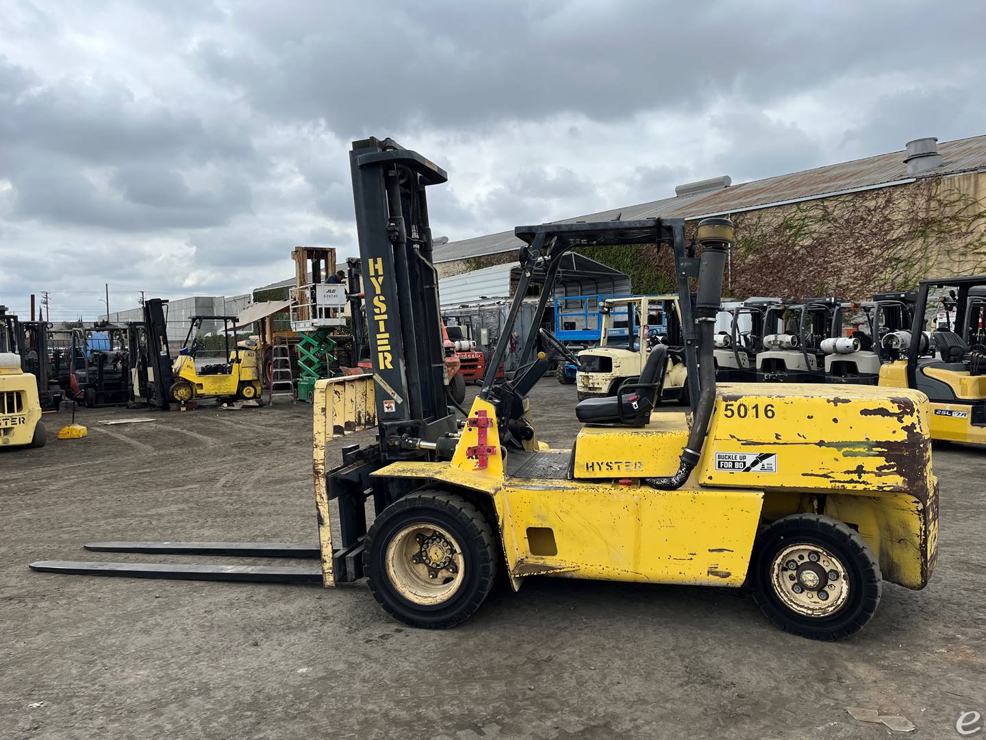 1997 Diesel Hyster H110xl Pneumatic Tire 4 Wheel Sit Down