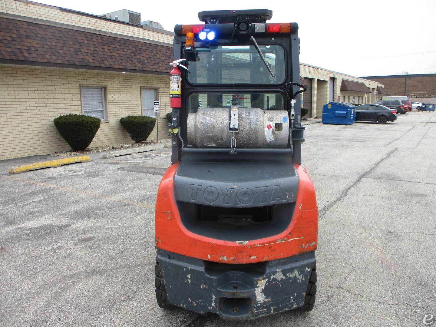 2017 LP Gas Toyota 8FGU30 Pneumatic Tire 4 Wheel Sit Down