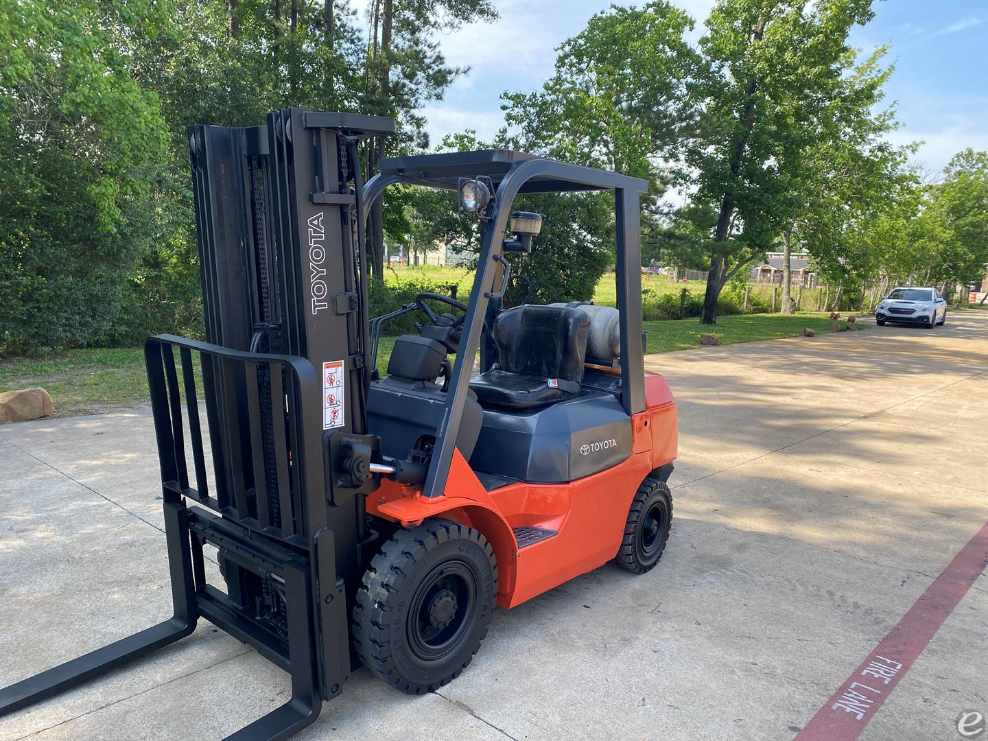 2006 LP Gas Toyota 7FGU25 Pneumatic Tire 4 Wheel Sit Down