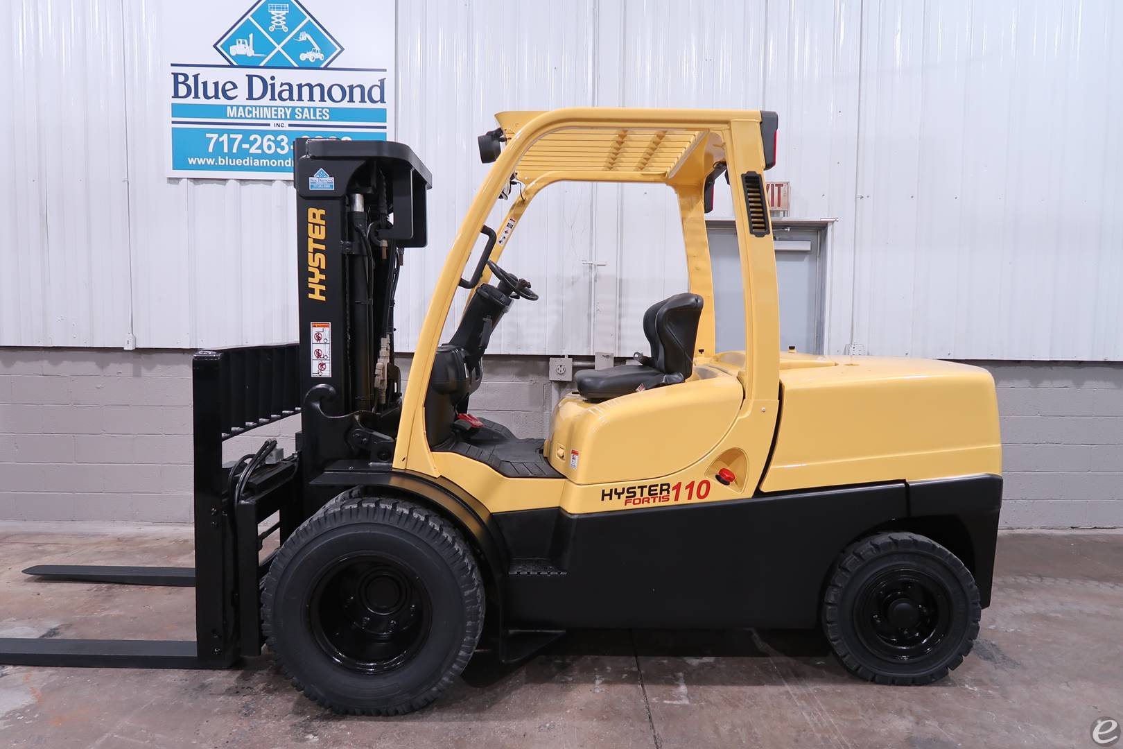 2007 Diesel Hyster Sit Down Rider H110FT - 123Forklift