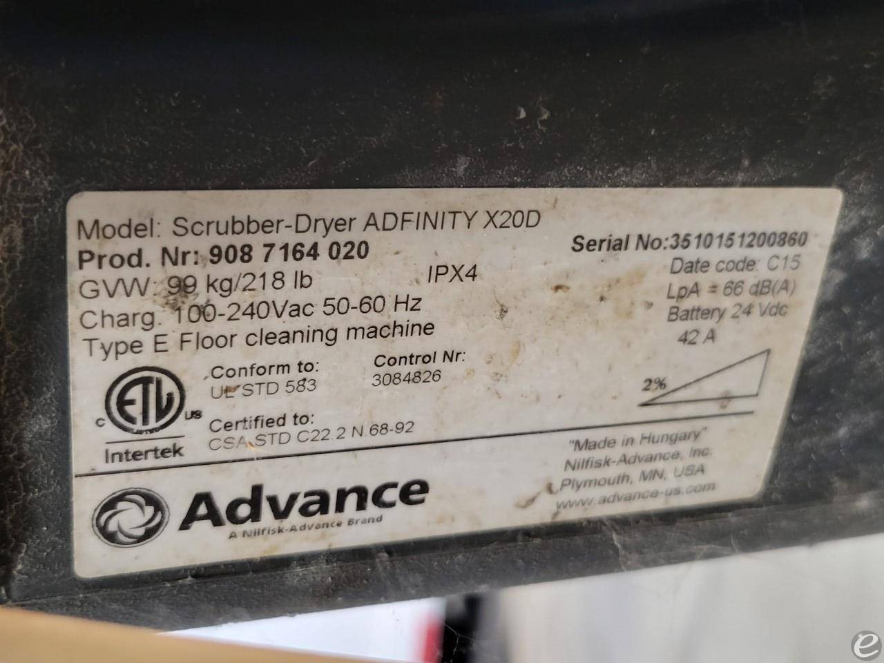 Electric Advance Walk Behind Scrubber | Eliftruck