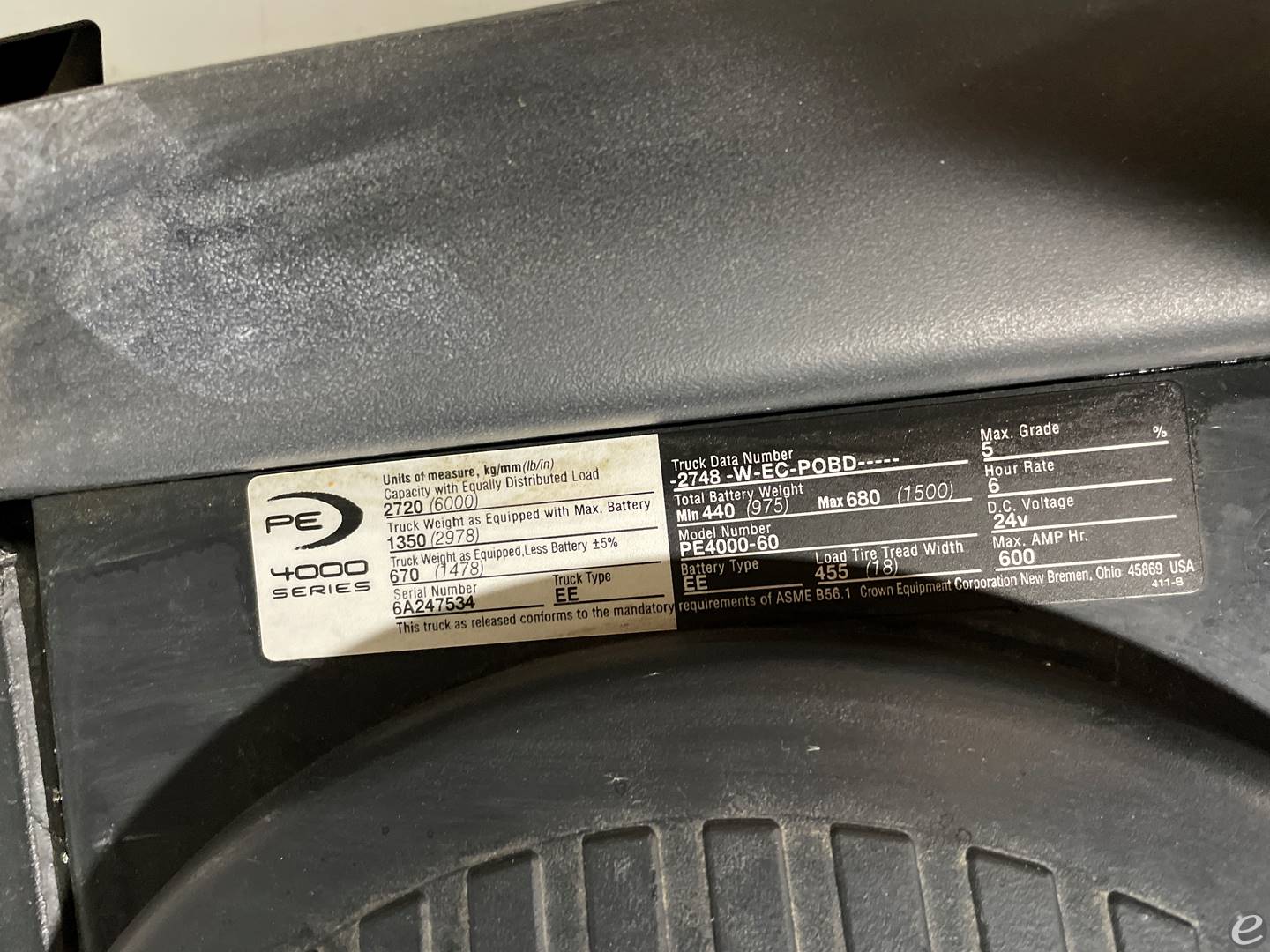 Electric Crown PE4000-60 Electric Walkie/Rider Pallet Jack