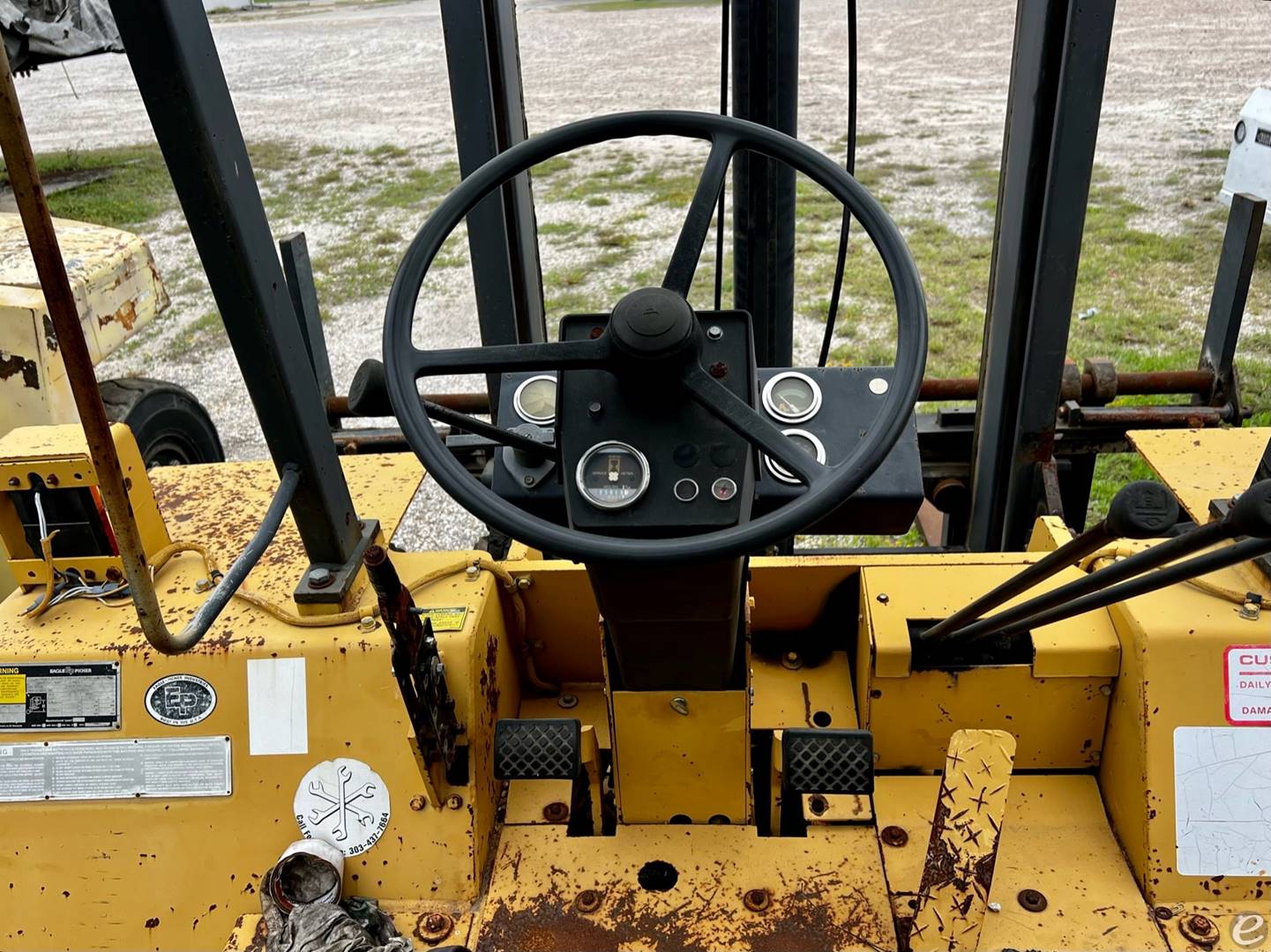 1997 Diesel Eagle Picher Rough Terrain Forklifts R80T - 123Forklift