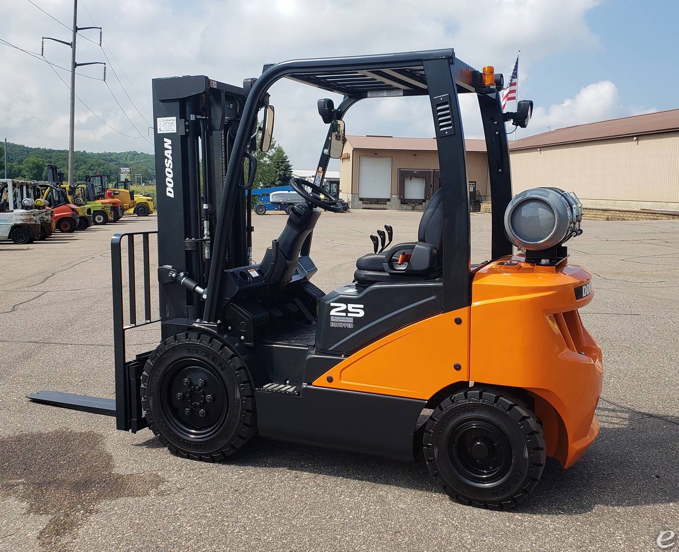 2021 LP Gas Doosan Pneumatic Tire 4 Wheel Sit Down | Eliftruck