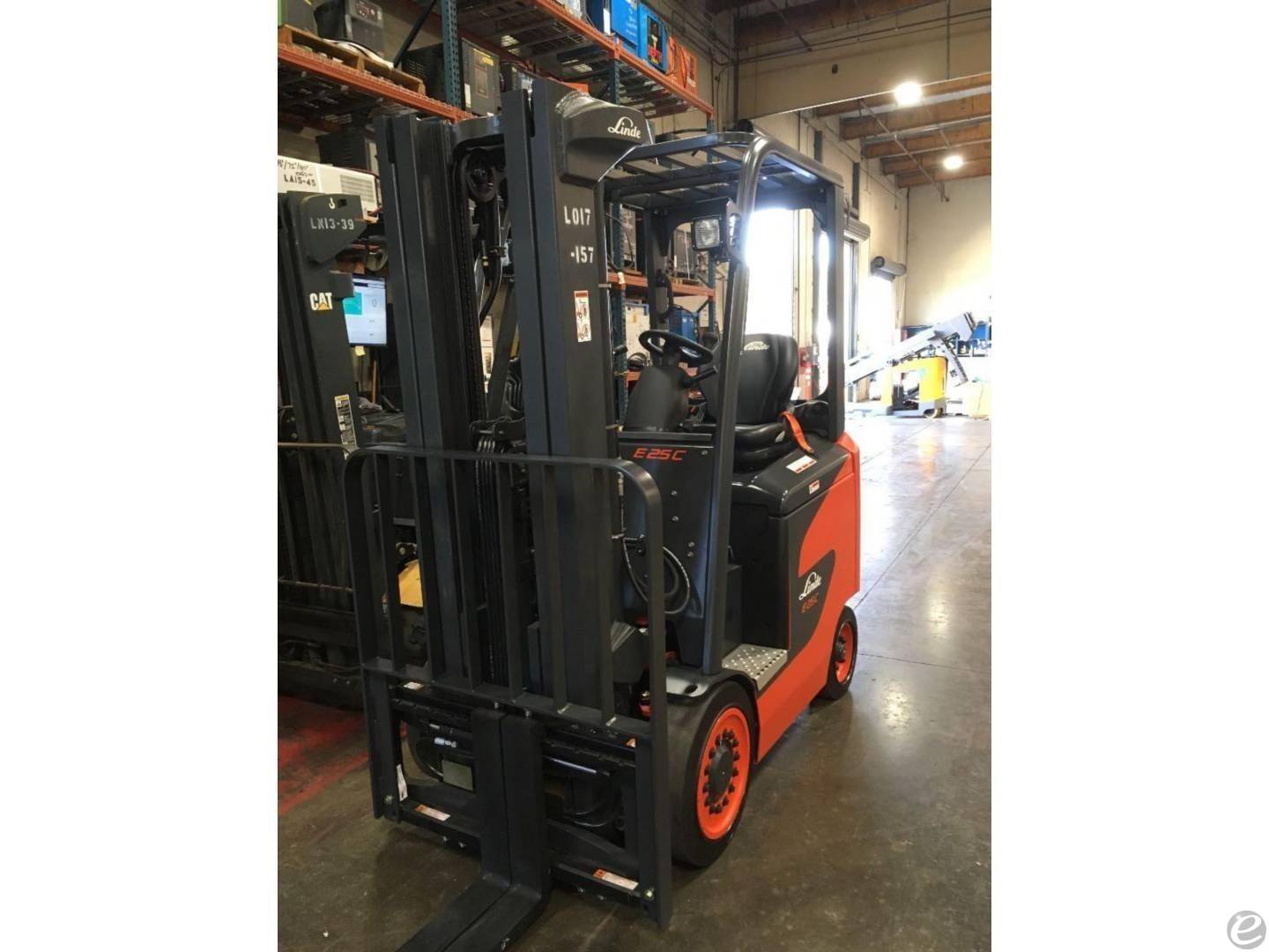 2018 Electric Linde E25C Electric 4 Wheel Sit Down