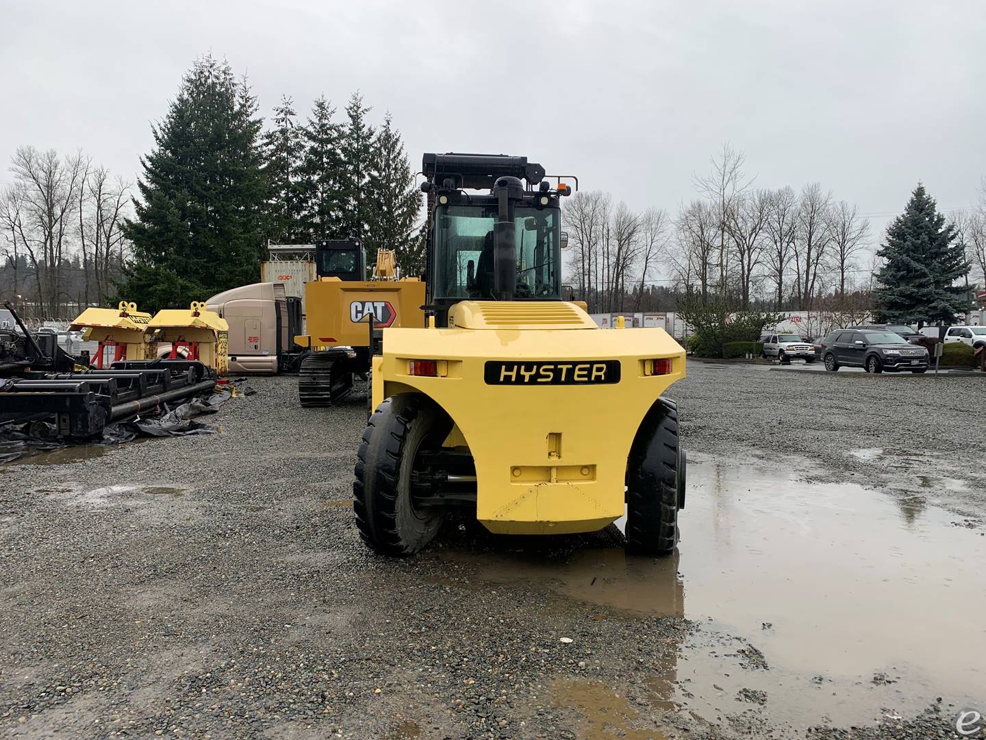2013 Diesel Hyster Pneumatic Tire 4 Wheel Sit Down | Eliftruck