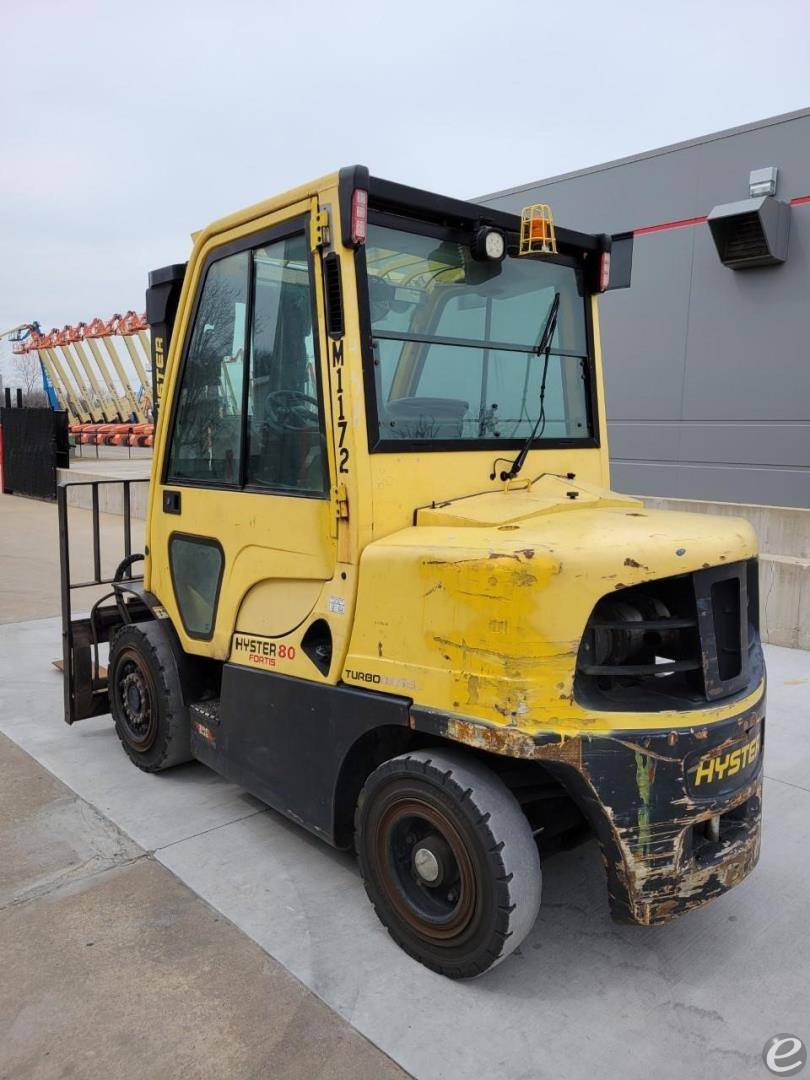 2016 Diesel Hyster H80FT Pneumatic Tire 4 Wheel Sit Down