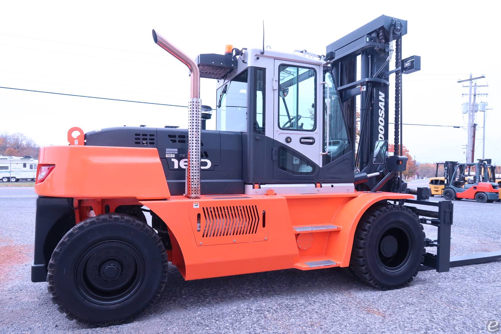 2015 Diesel Doosan Pneumatic Tire 4 Wheel Sit Down | Eliftruck