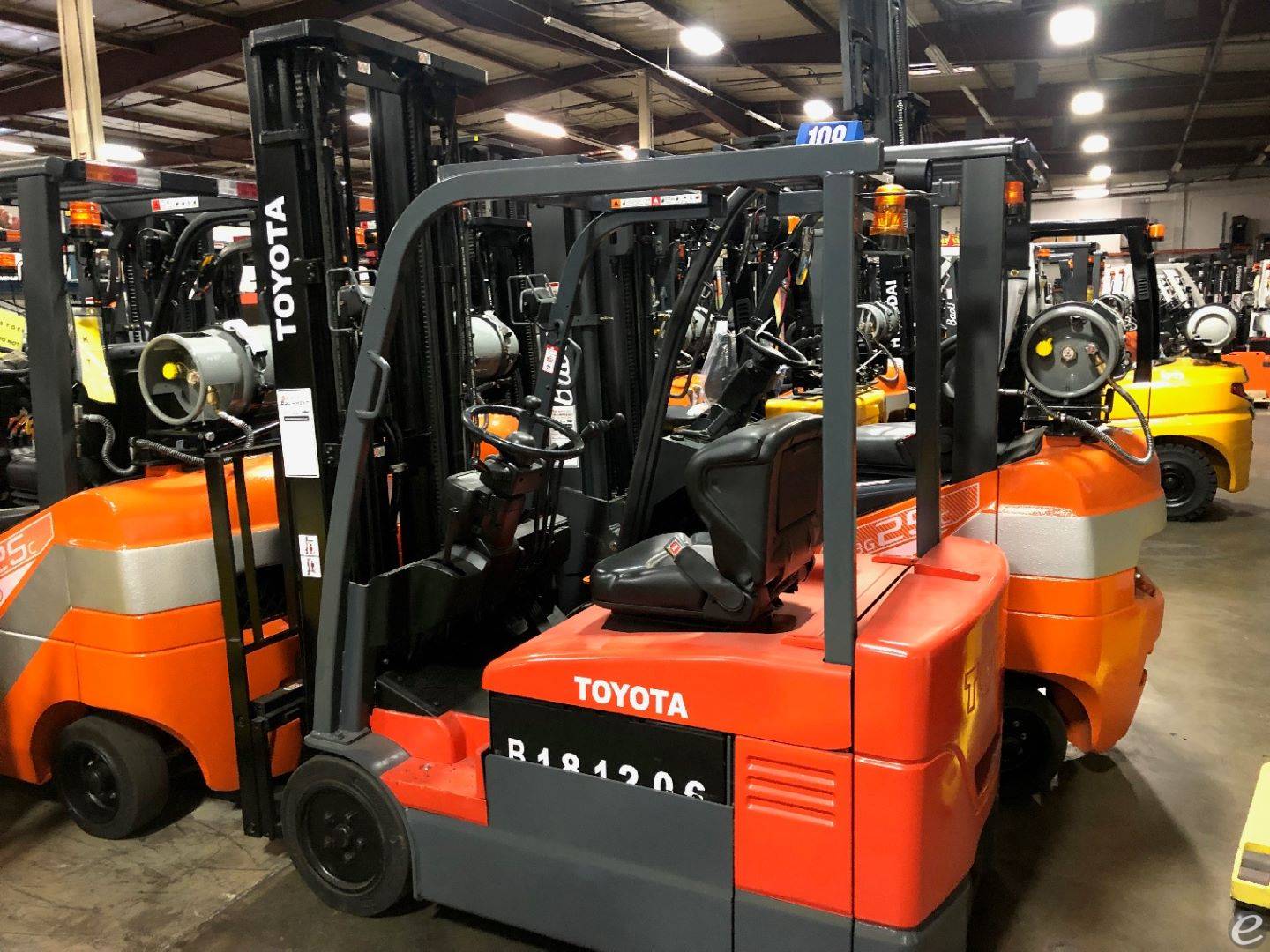 2013 Electric Toyota 7FBEU20 Electric 3 Wheel Sit Down