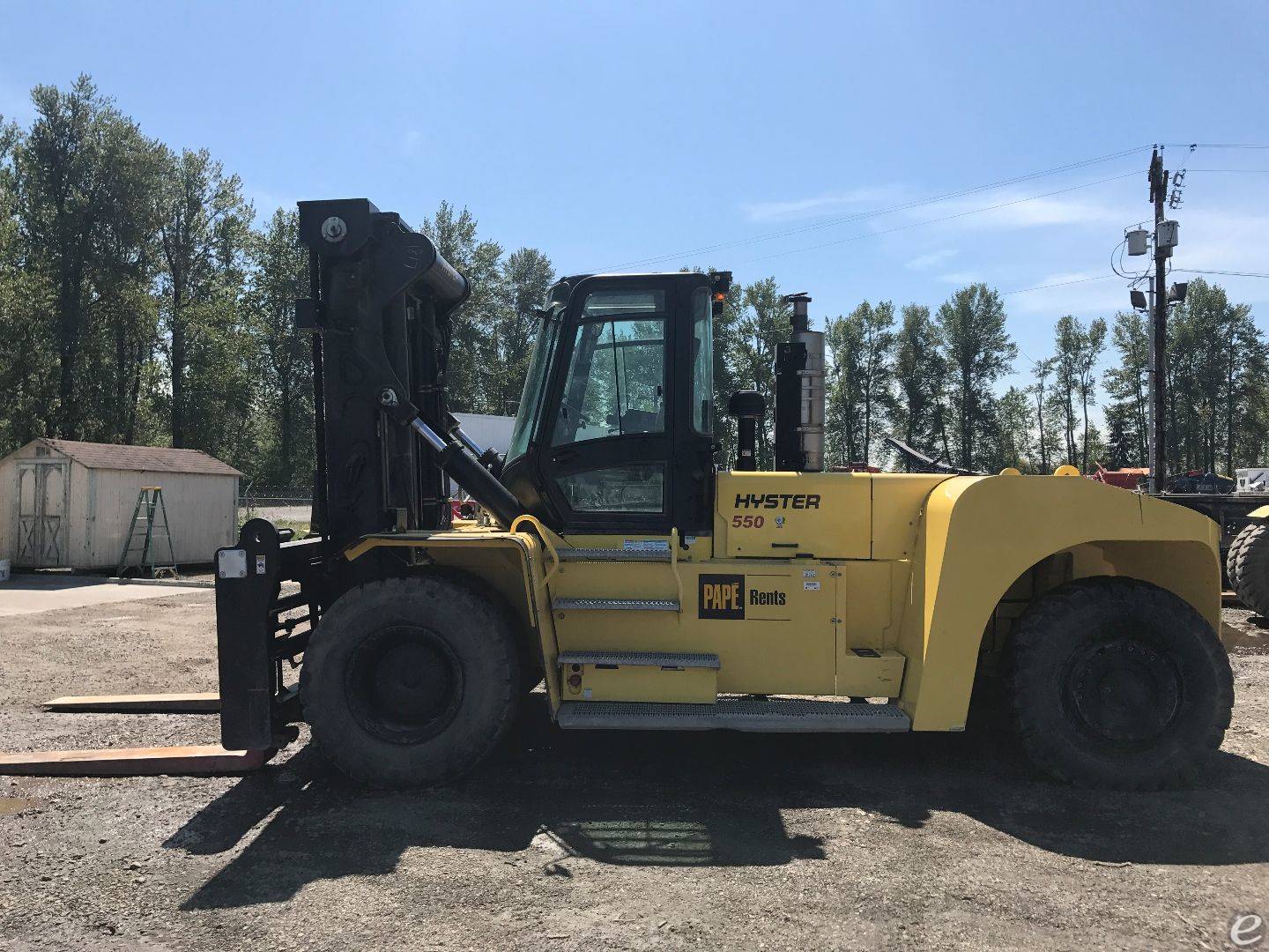 2015 Diesel Hyster H550HD Pneumatic Tire 4 Wheel Sit Down