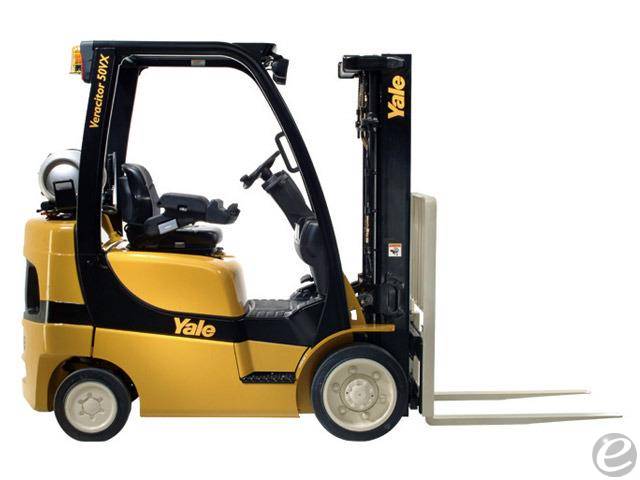 2016 LP Gas Yale GC050VX-Q Cushion Tire 4 Wheel Sit Down (Indoor Warehouse)