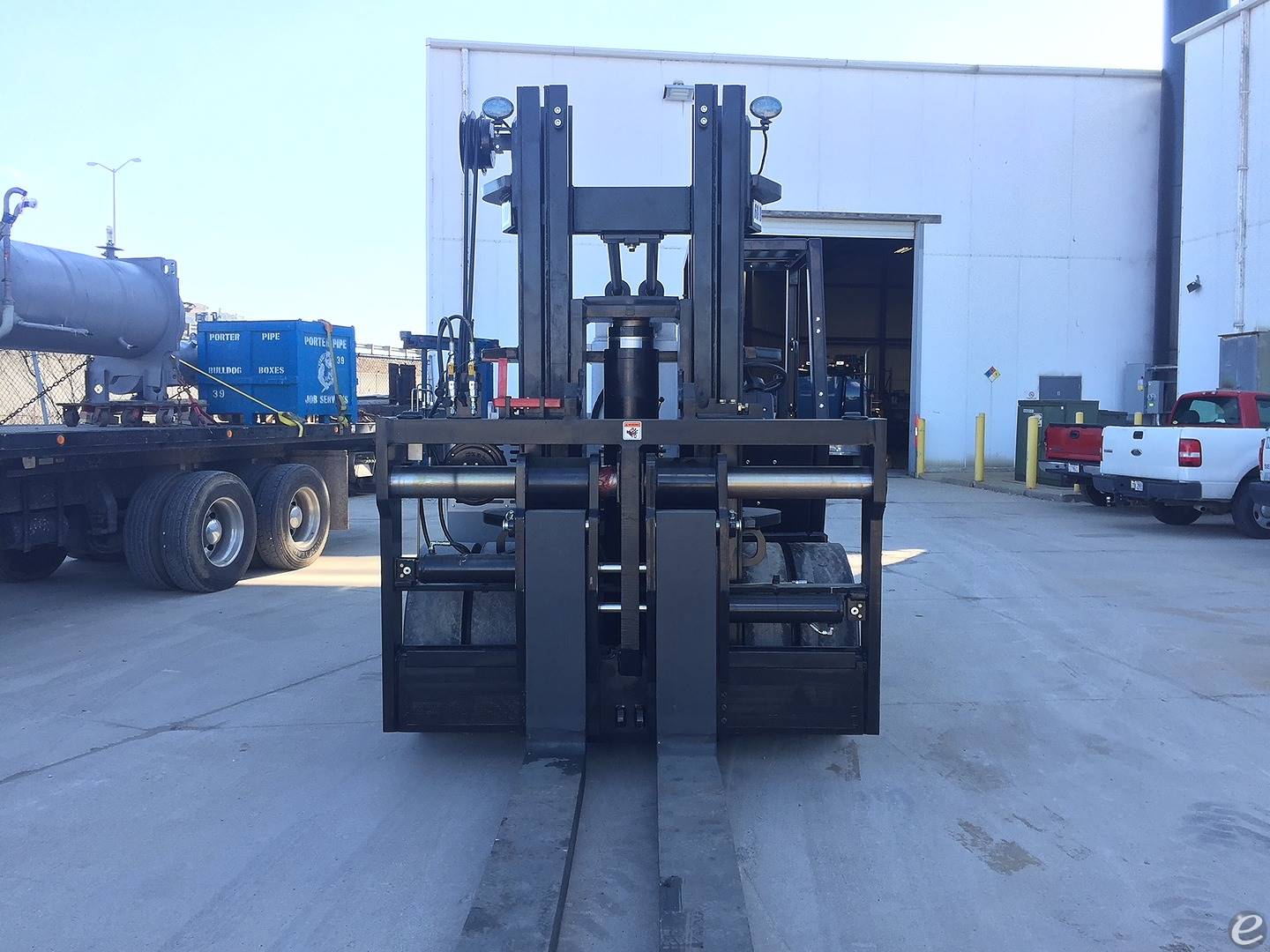 2017 Dual Fuel Hoist Liftruck Cushion Tire 4 Wheel Sit Down (Indoor ...