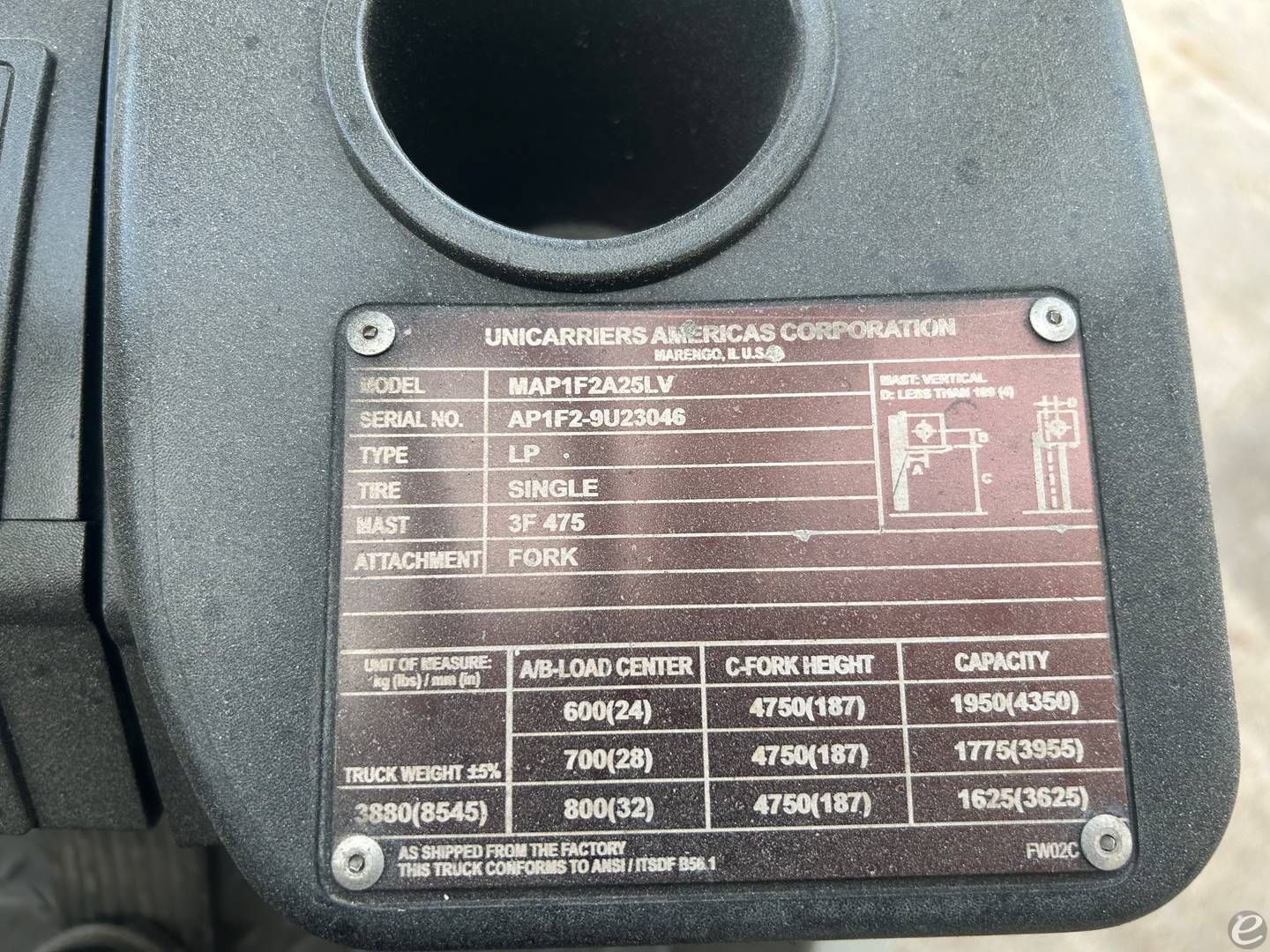 2018 LP Gas Nissan Sit Down Rider MAP1F2A25LV / AF50LP - 123Forklift