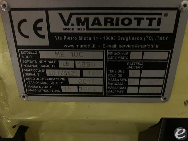 2017 Electric Mariotti Forklifts ME 10C AC - 123Forklift
