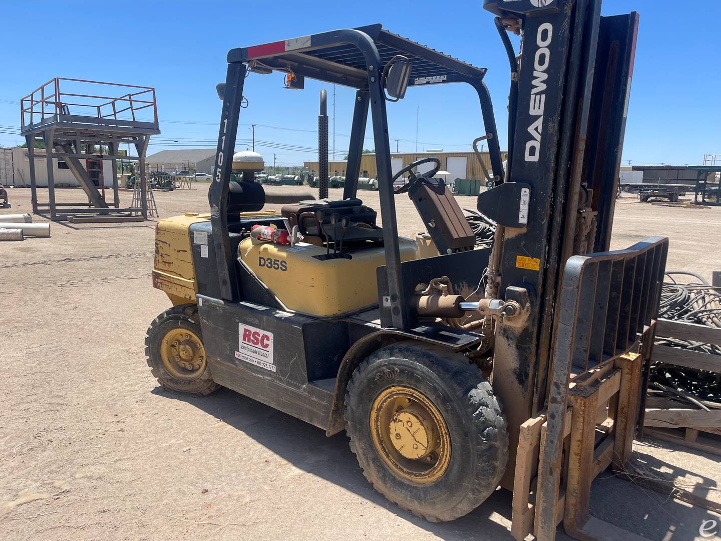 2004 Diesel Daewoo D35S-2 Pneumatic Tire 4 Wheel Sit Down