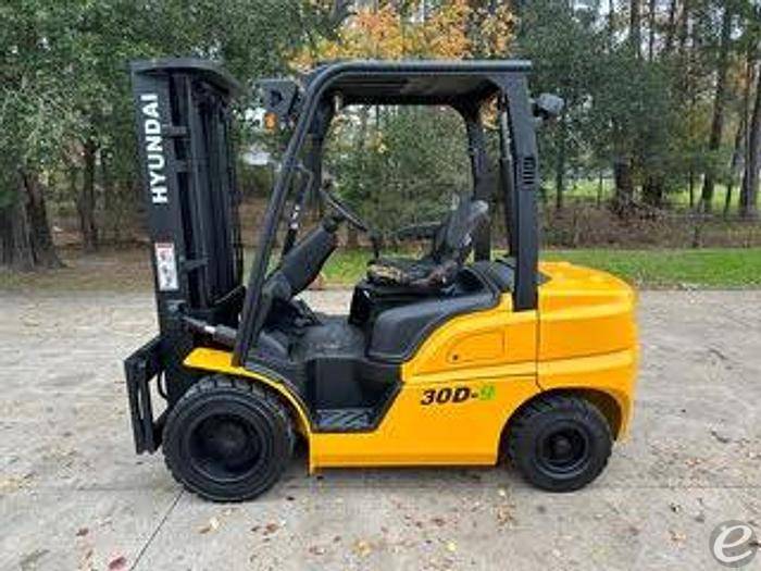 2019 Diesel Hyundai 30D-9 Pneumatic Tire 4 Wheel Sit Down