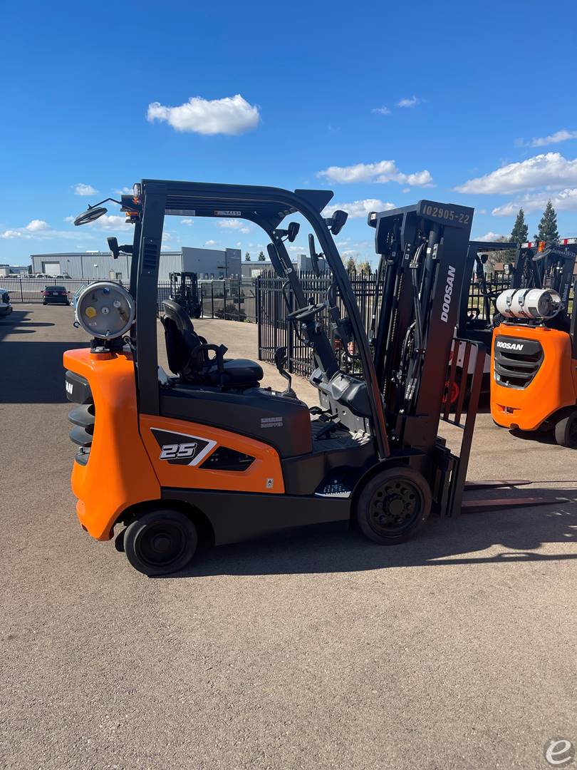 2023 LP Gas Doosan GC25-9 Cushion Tire 4 Wheel Sit Down (Indoor Warehouse)