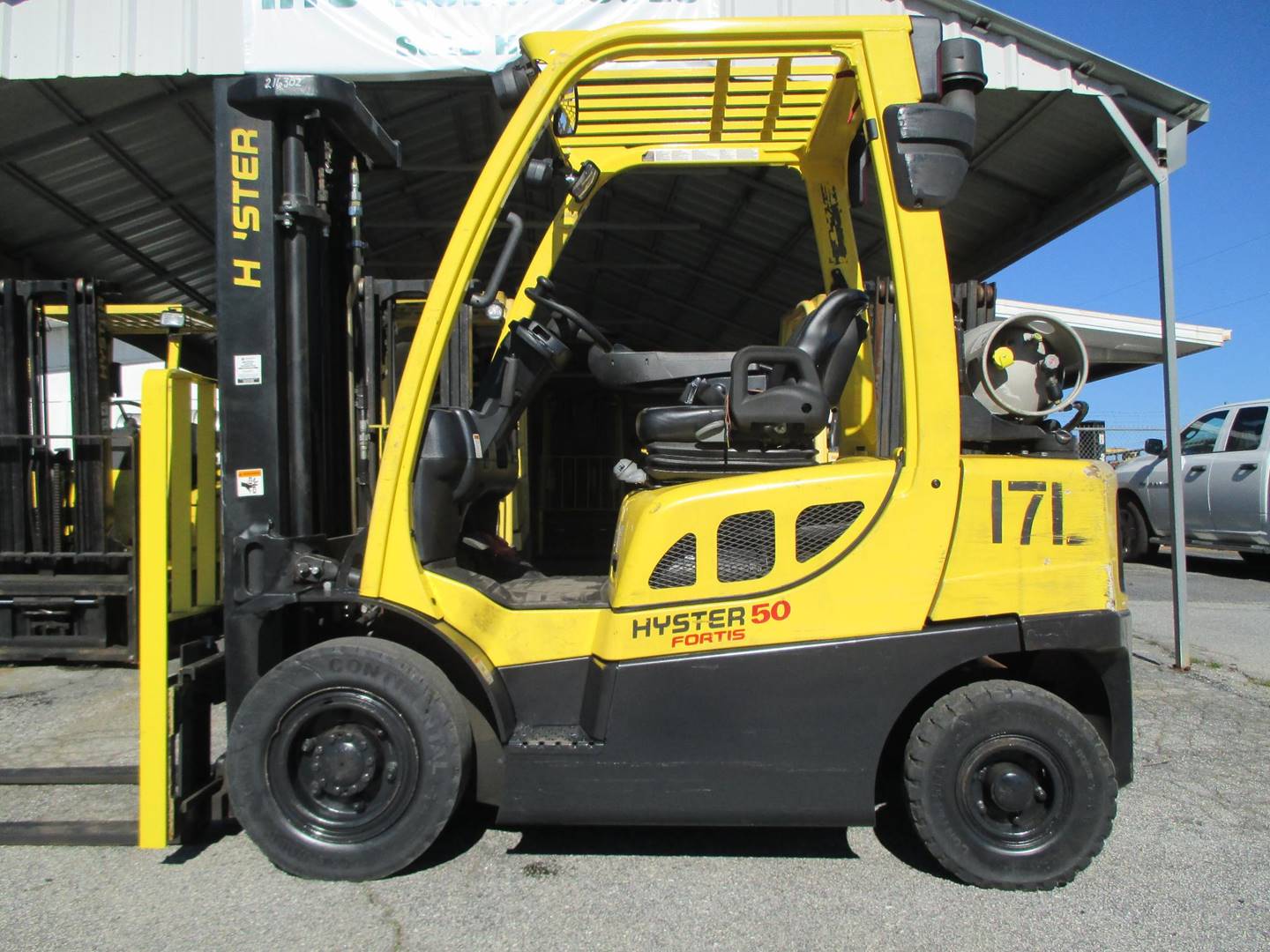 2012 LP Gas Hyster H50FT Pneumatic Tire 4 Wheel Sit Down
