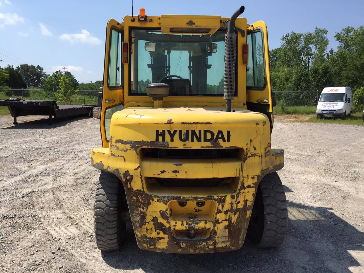 2013 Diesel Hyundai 70D-7E Pneumatic Tire 4 Wheel Sit Down