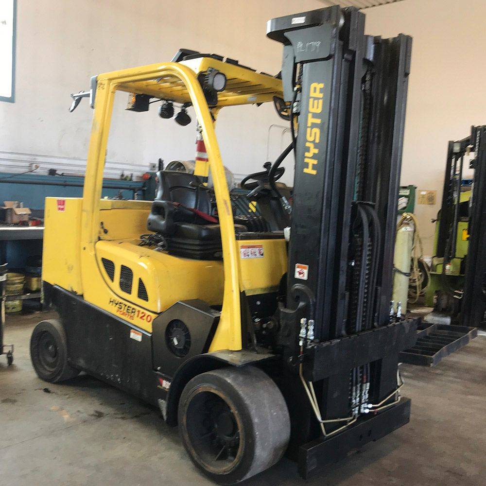 2014 LP Gas Hyster S120FTPRS Cushion Tire 4 Wheel Sit Down (Indoor ...