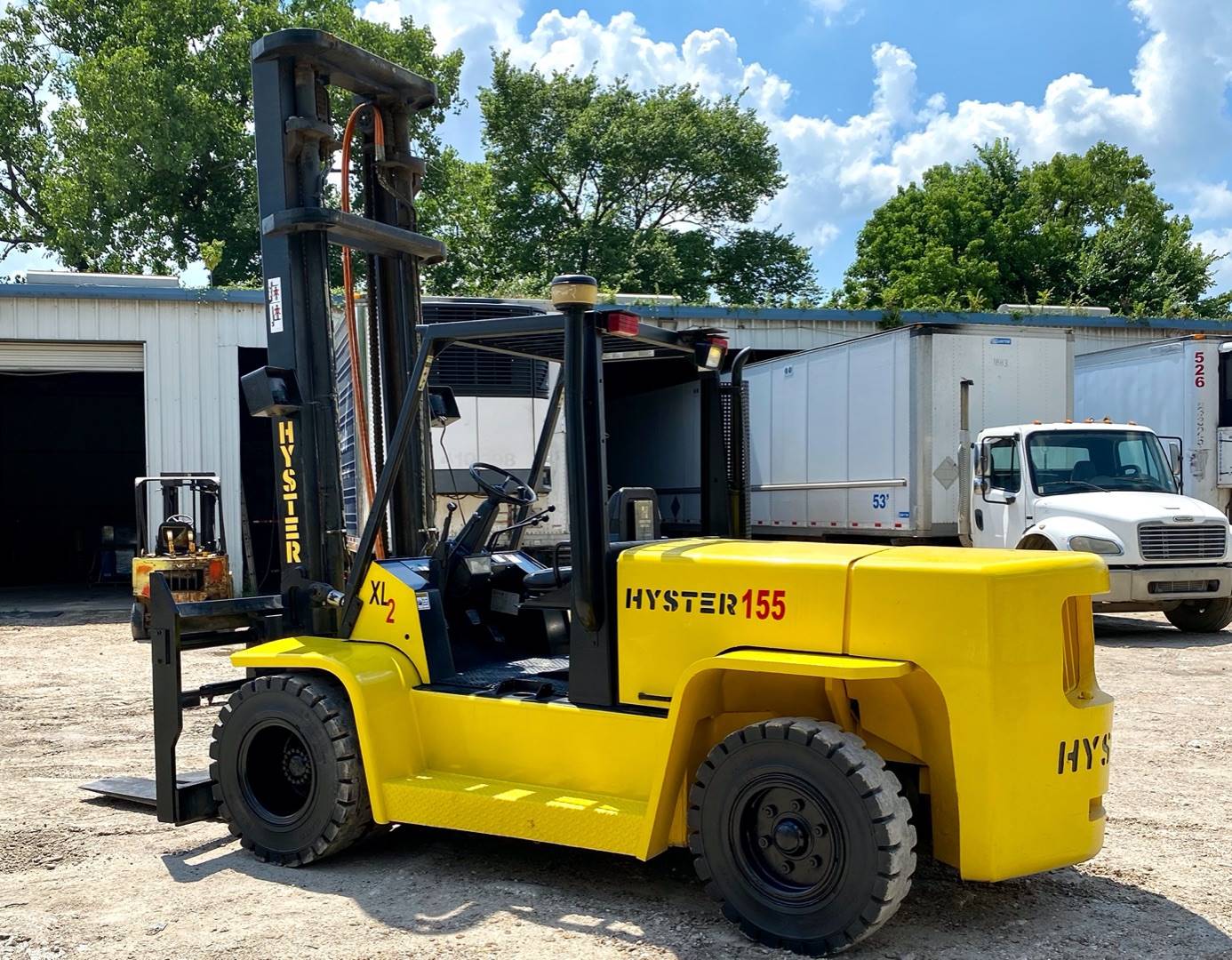 1997 LP Gas Hyster H155xl Pneumatic Tire 4 Wheel Sit Down
