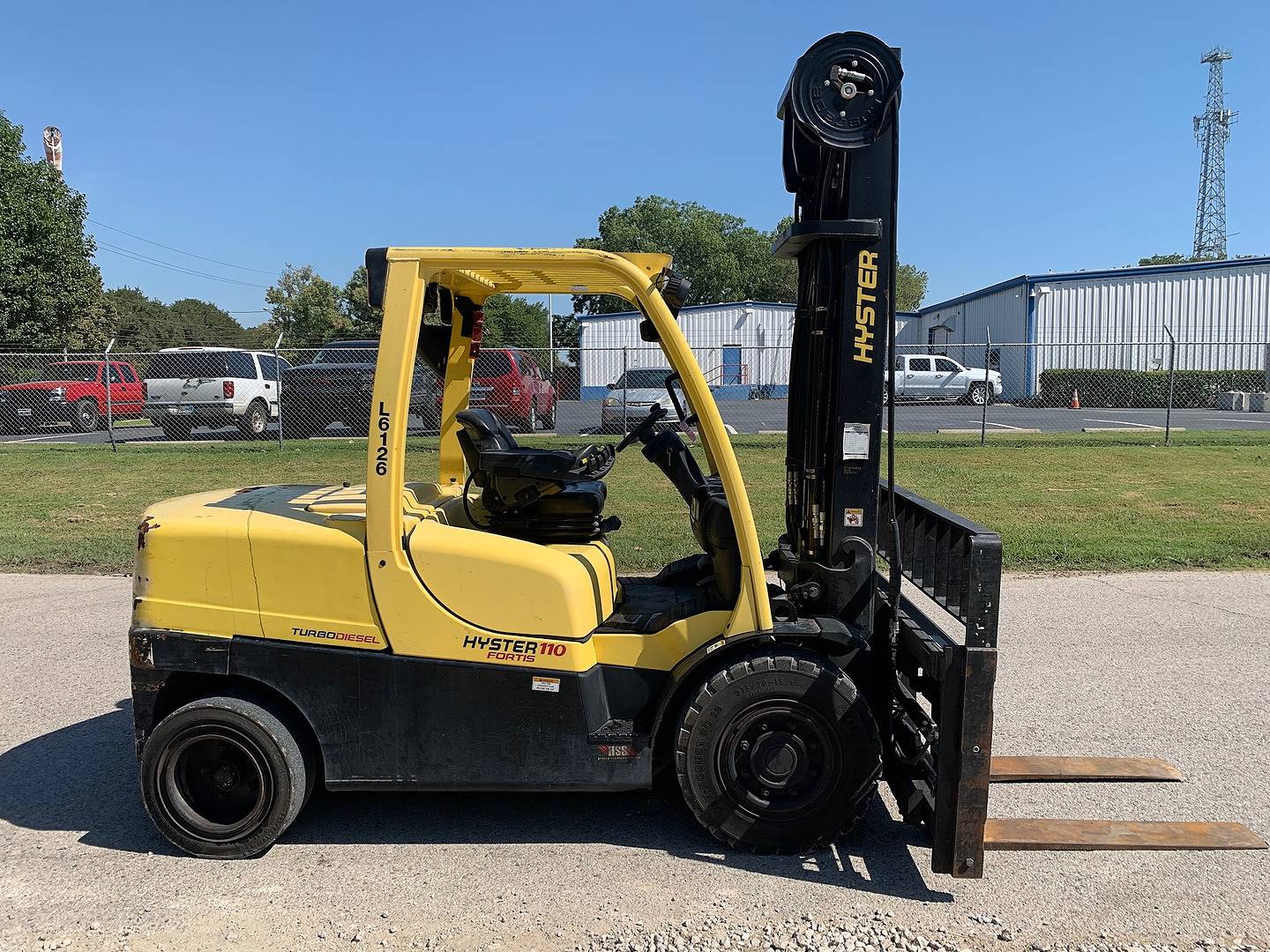 2015 Diesel Hyster H110FT Pneumatic Tire 4 Wheel Sit Down