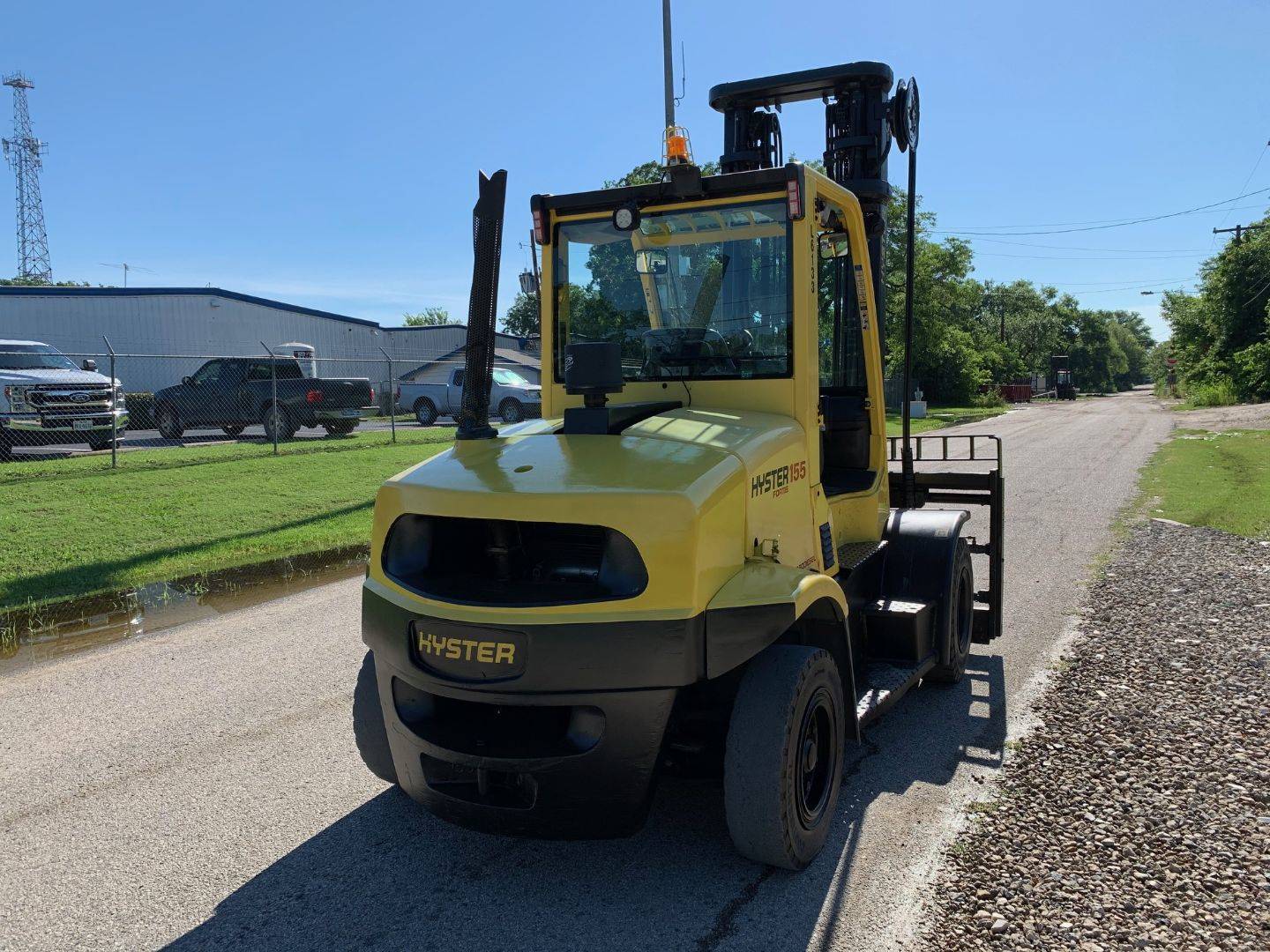 2017 Diesel Hyster H155FT Pneumatic Tire 4 Wheel Sit Down