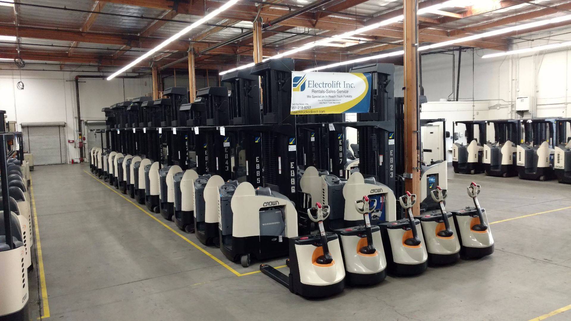 2014 Electric Crown REACH,ORDER PICKER, STAND UP COUNTERBALANCE ...