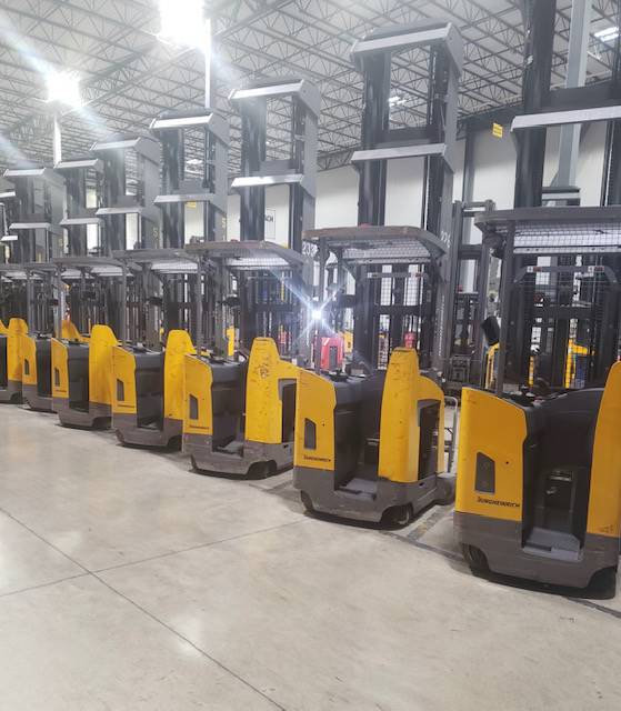 2017 Electric Jungheinrich ETR335DA Electric Narrow Aisle Double Reach