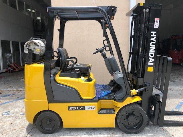 2012 LP Gas Hyundai 25LC-7A Cushion Tire 4 Wheel Sit Down (Indoor ...