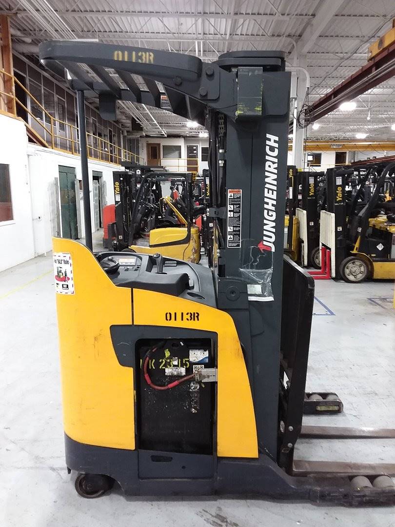 2015 Electric Jungheinrich ETR345 Electric Narrow Aisle Single Reach