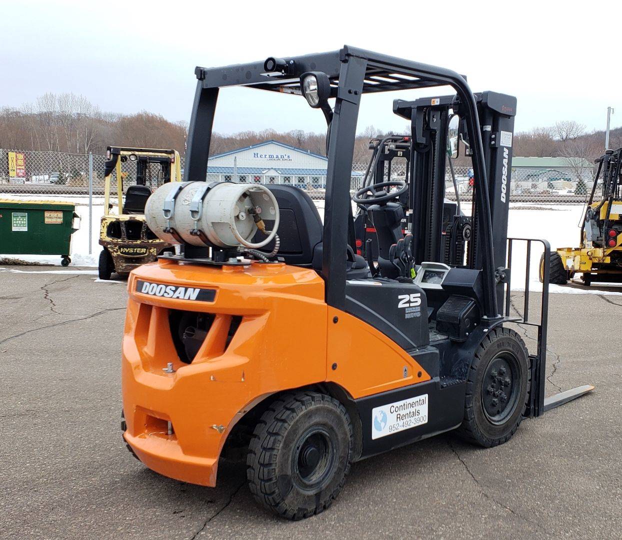 2019 LP Gas Doosan G25N-7 Pneumatic Tire 4 Wheel Sit Down