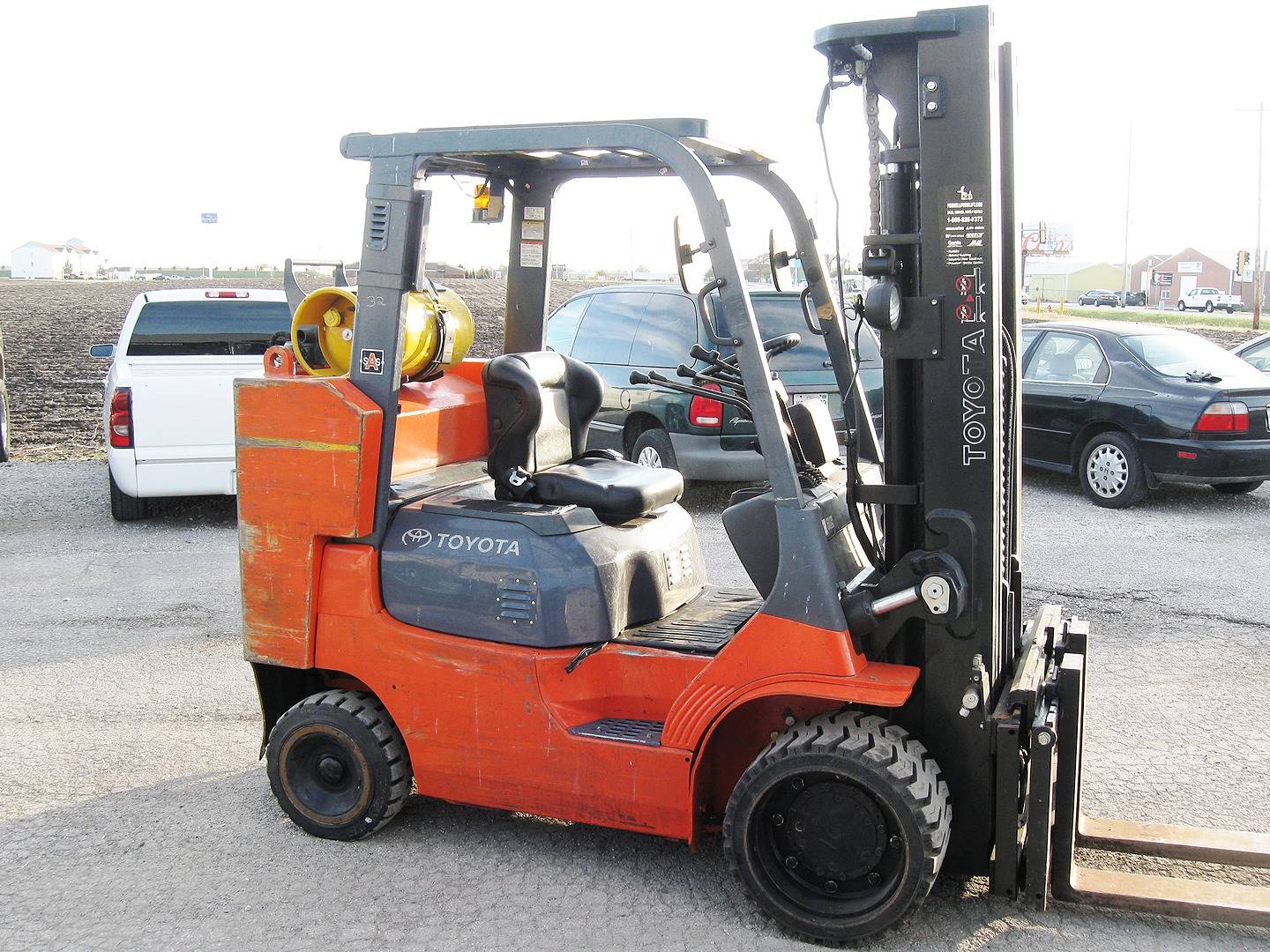 2007 LP Gas Toyota 7FGCU45-BCS Cushion Tire 4 Wheel Sit Down (Indoor ...