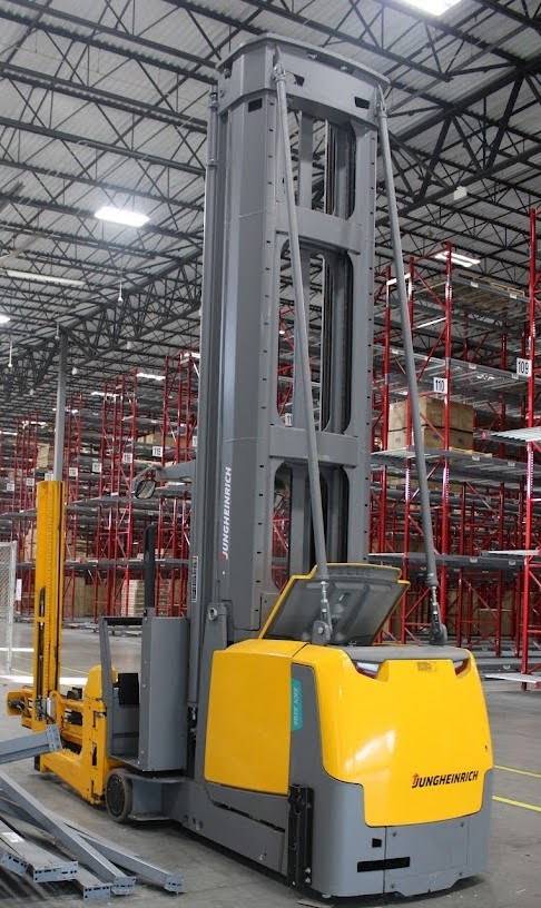 3 Used Jungheinrich Electric Man Up Swing Reach Turret Forklifts for Sale