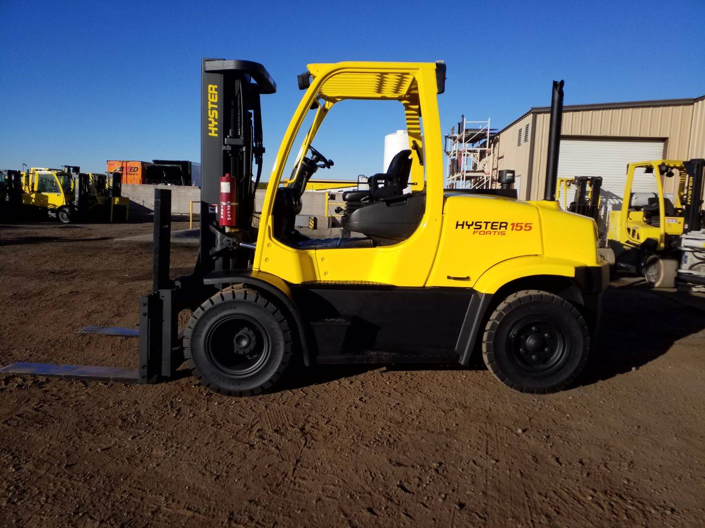 2017 LP Gas Hyster H155FT Pneumatic Tire 4 Wheel Sit Down