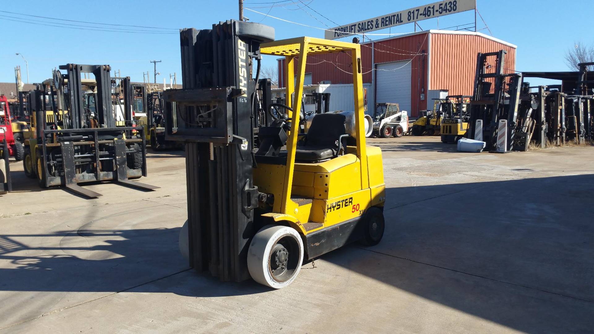 1996 LP Gas Hyster S50XM Cushion Tire 4 Wheel Sit Down (Indoor Warehouse)