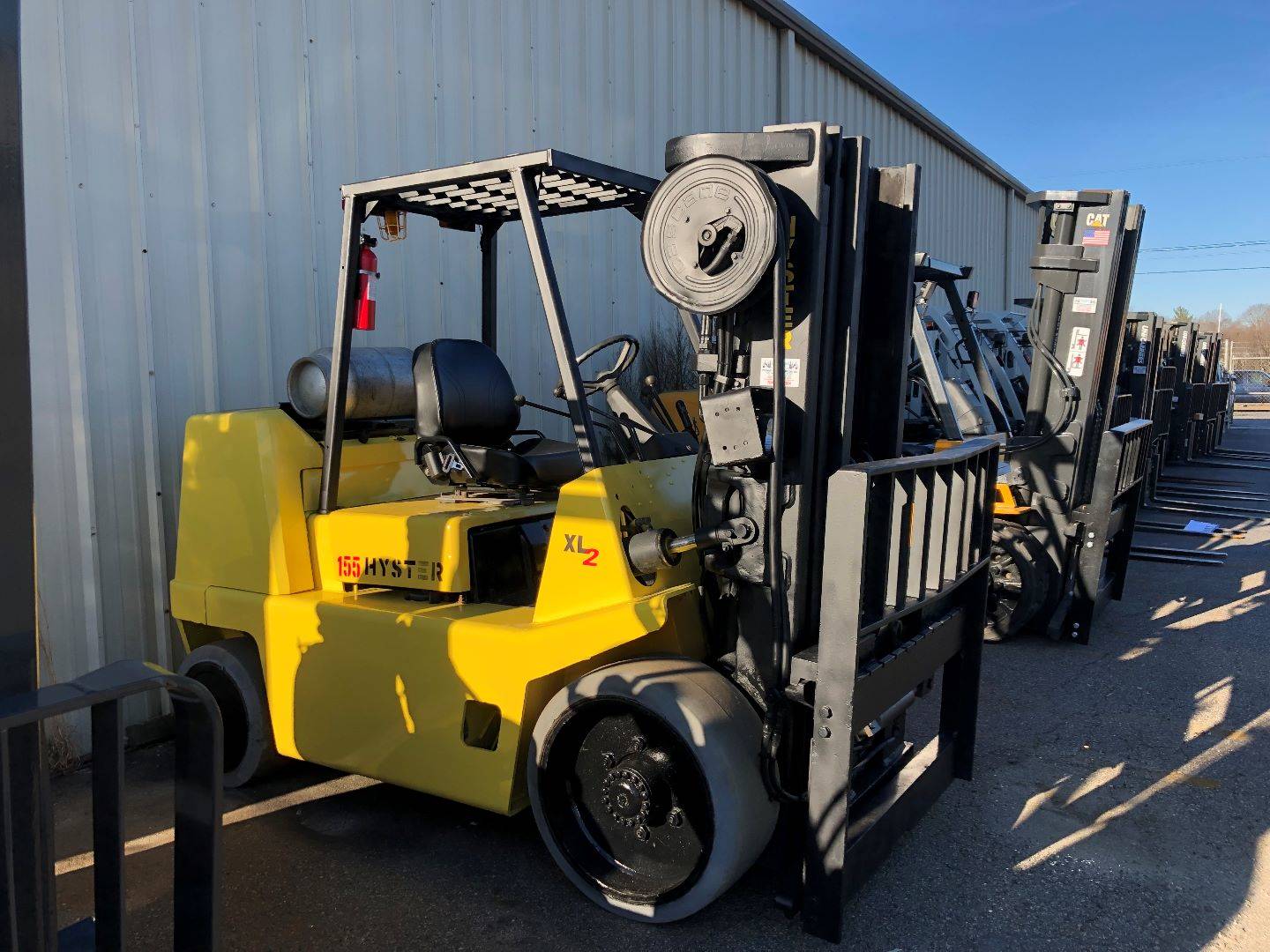 LP Gas Hyster S155XL Cushion Tire 4 Wheel Sit Down (Indoor Warehouse)