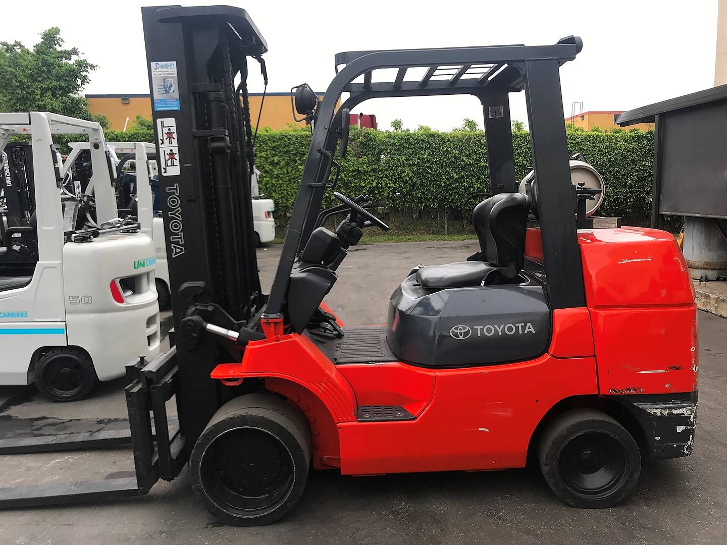 2008 LP Gas Toyota 7FGCU45 Cushion Tire 4 Wheel Sit Down (Indoor Warehouse)