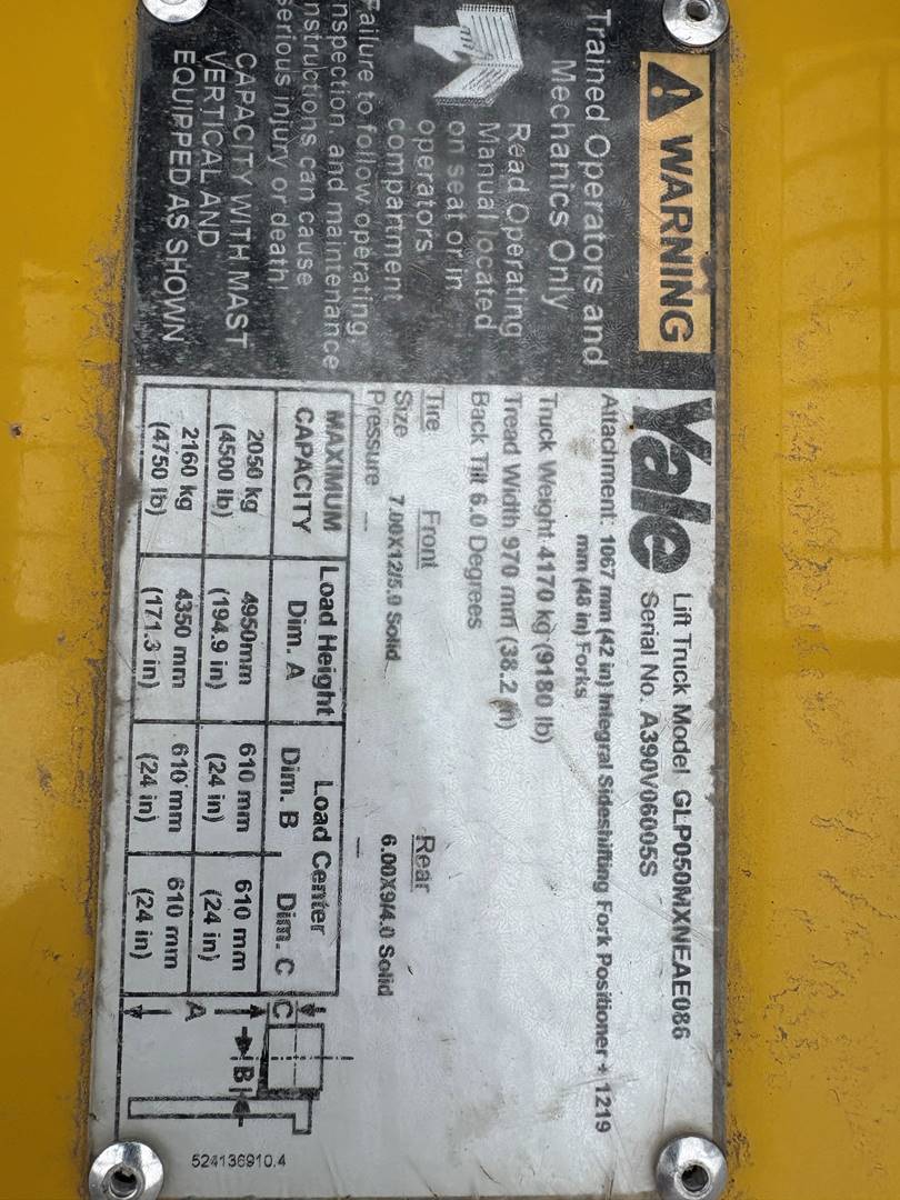 2018 Yale GLP050MX