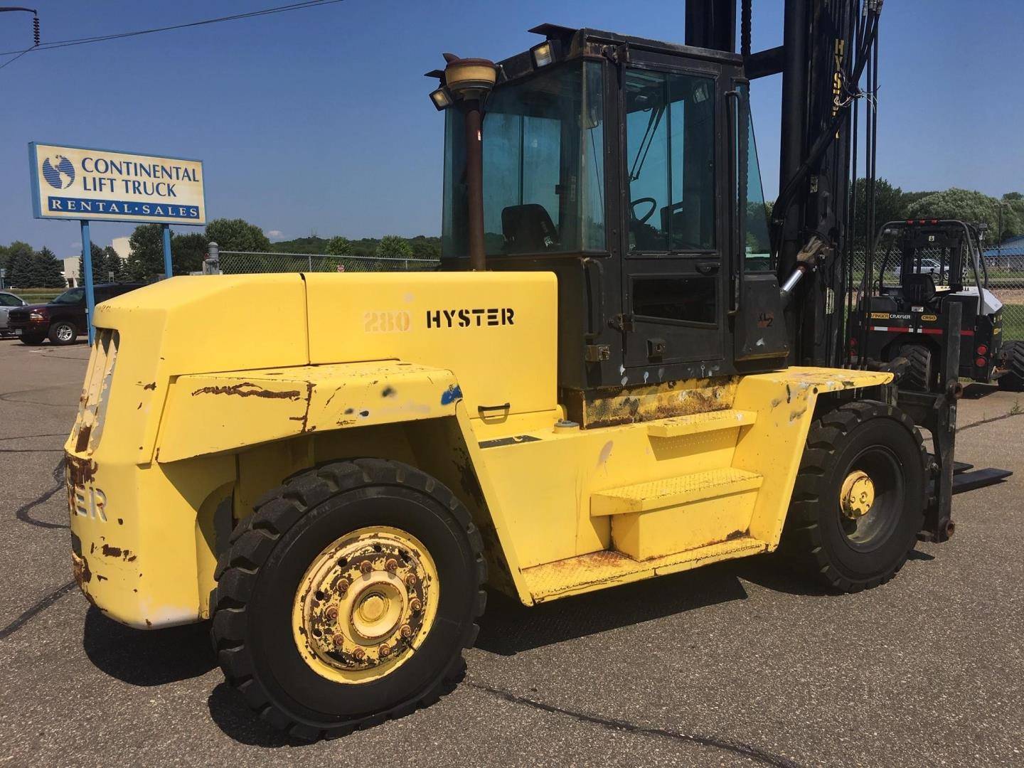 1994 Diesel Hyster H280XL Pneumatic Tire 4 Wheel Sit Down