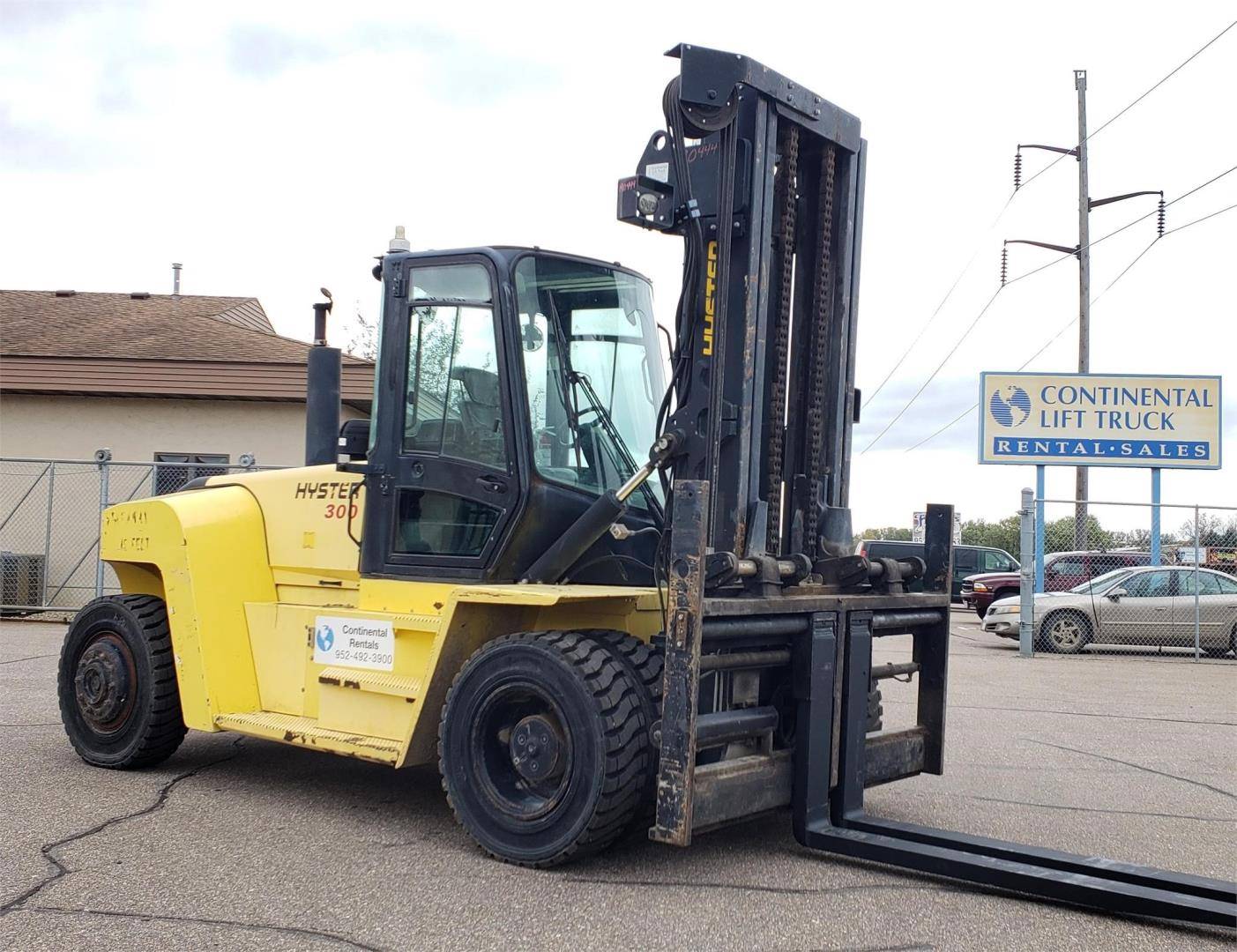 2013 Diesel Hyster H300HD2 Pneumatic Tire 4 Wheel Sit Down
