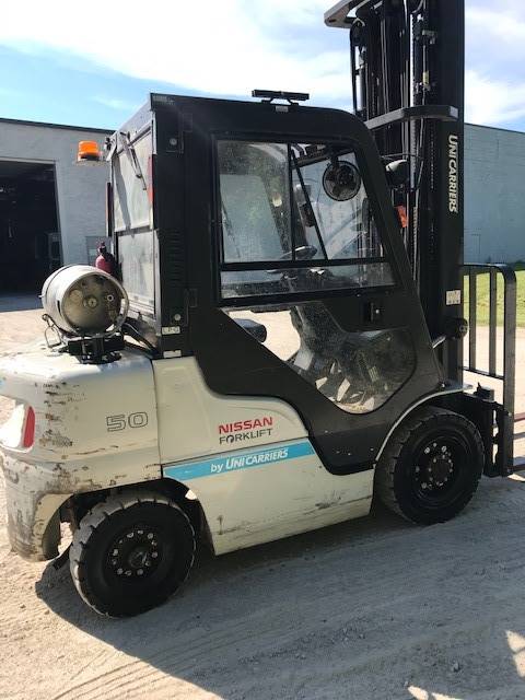 2014 LP Gas Nissan PF50LP Pneumatic Tire 4 Wheel Sit Down