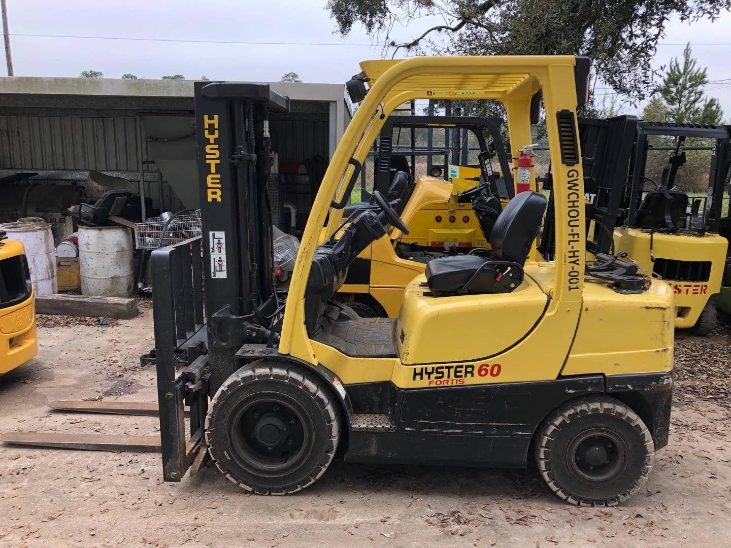 2008 LP Gas Hyster H60FT Pneumatic Tire 4 Wheel Sit Down