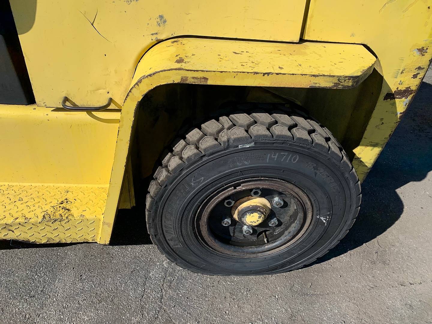 2001 Diesel Hyster H155xl Pneumatic Tire 4 Wheel Sit Down